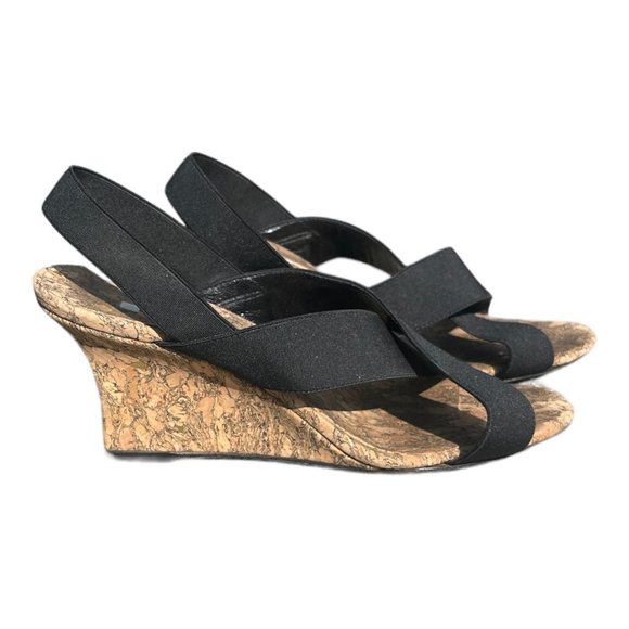 Manolo Blahnik | Shoes | Manolo Blahnik Terwe Elastic Cork Wedge Sandal ...